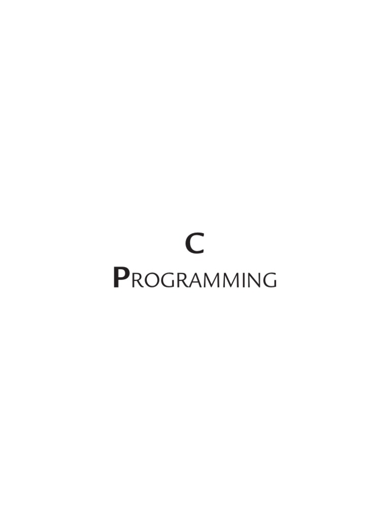 C Programming - Rajiv Chopra, PHD | PDF | Programming | Computer Program