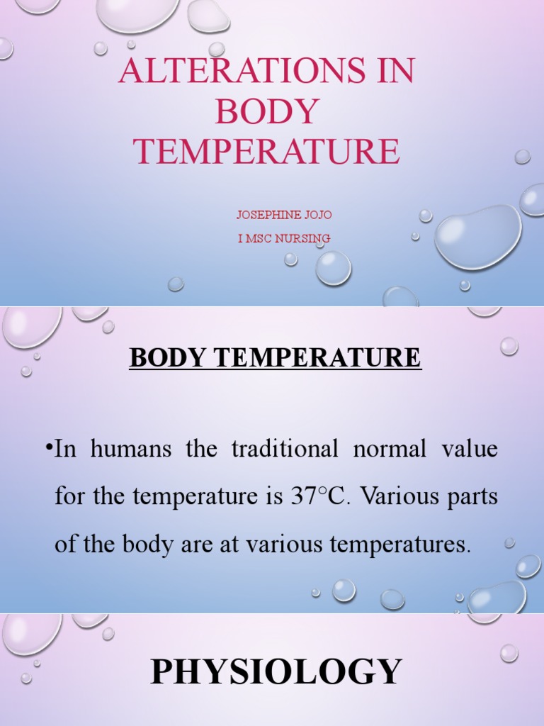 Body Temperature Regulation and Alterations | PDF | Fever | Heat Transfer