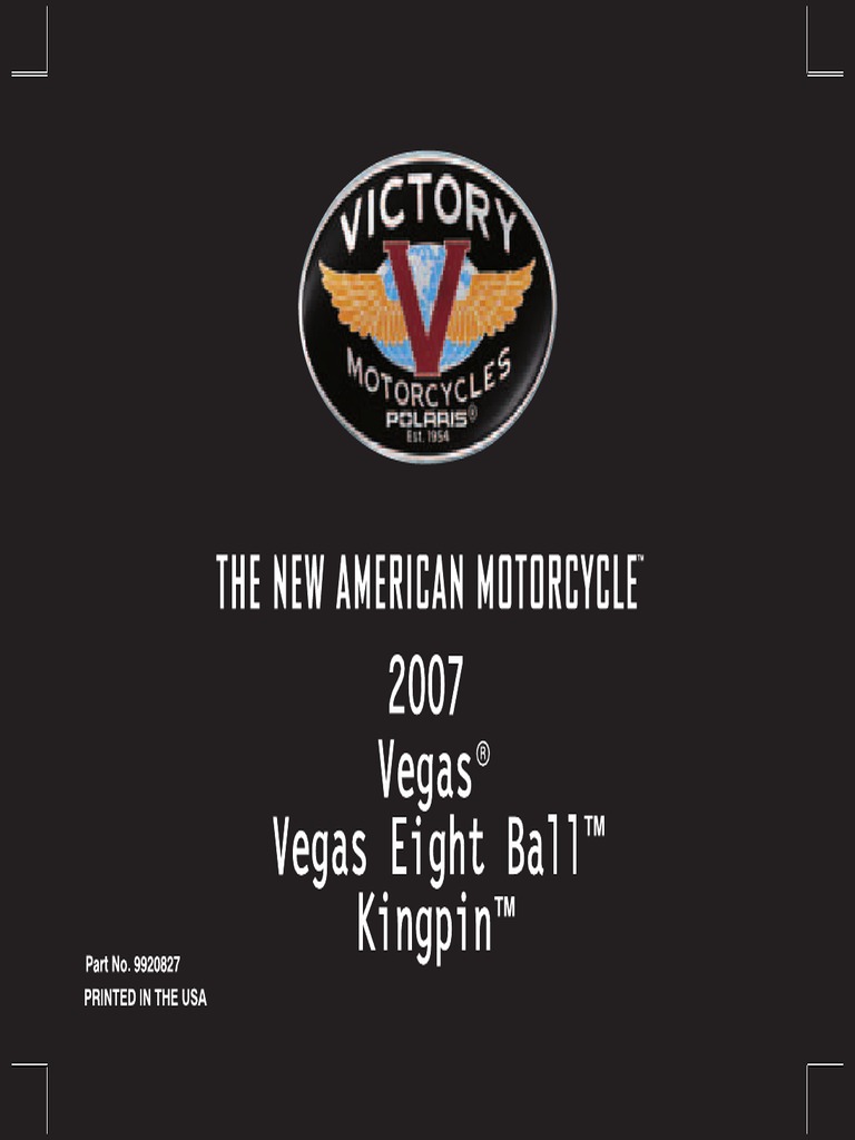 2007 Victory Vegas 8 Ball 70504 | PDF | Motorcycle | Trailer (Vehicle)