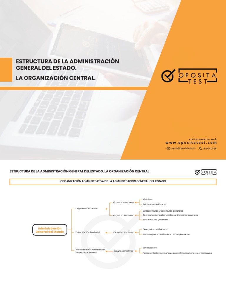 Estructura de La Administración General Del Estado. La Organización ...
