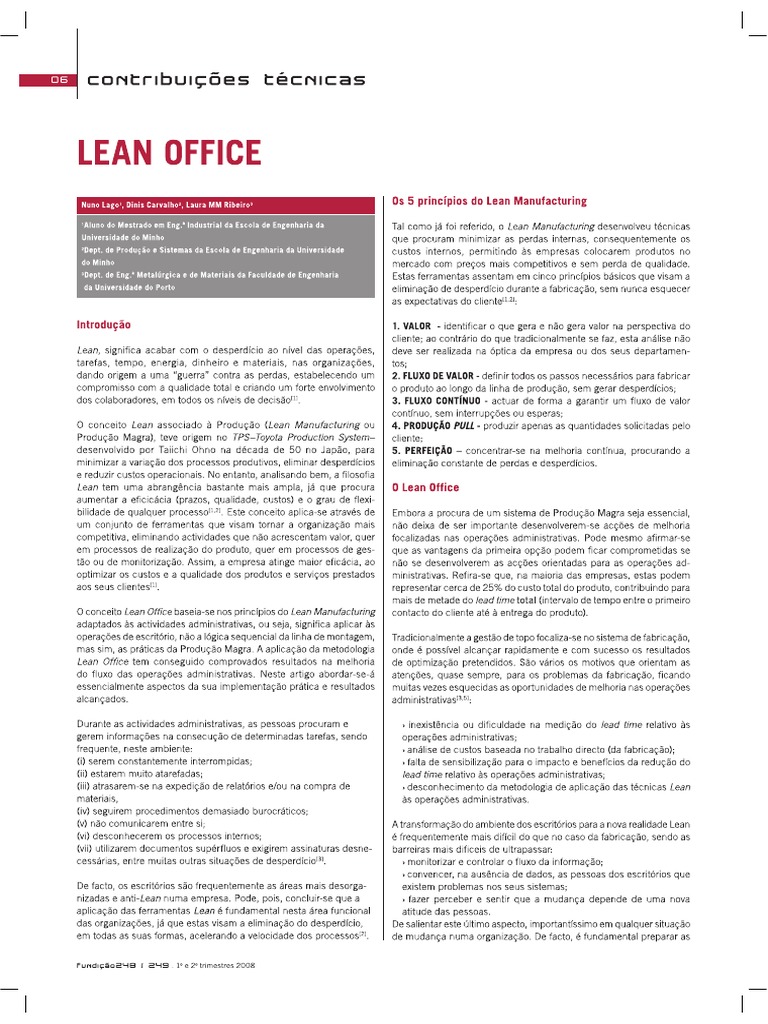 Lean Office | PDF