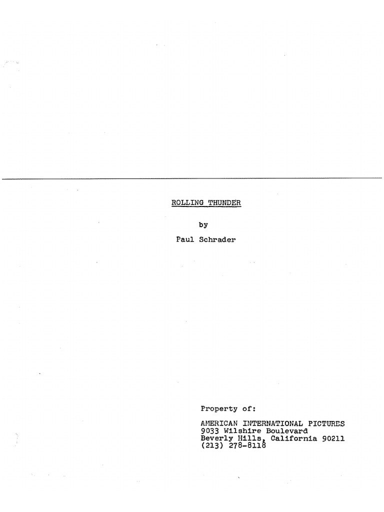 Rolling Thunder | PDF