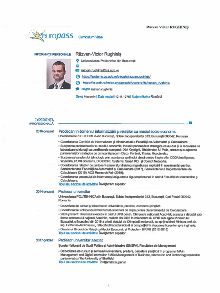 Razvan Rughinis | PDF