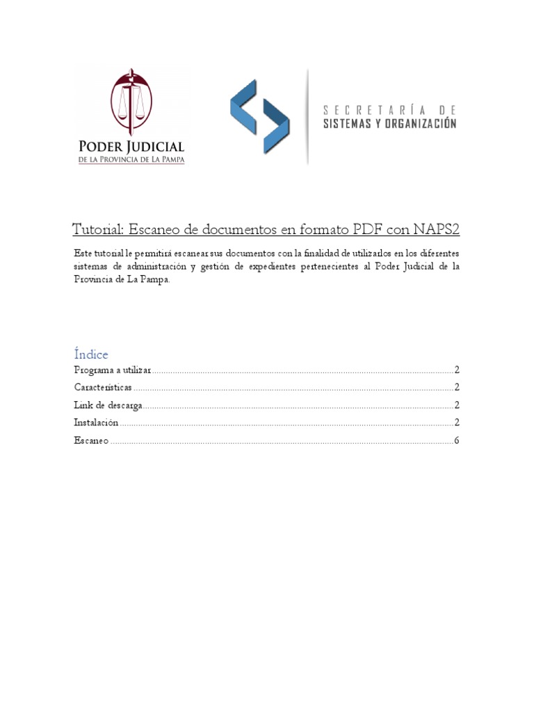 Tutorial Escaneos NAPS2 | PDF | Escáner de imagen | Desarrollo de software