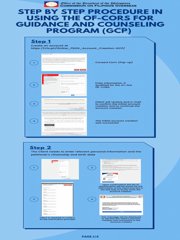 Step by Step Procedure in Using The OFCORS For GCP - 2021 | PDF