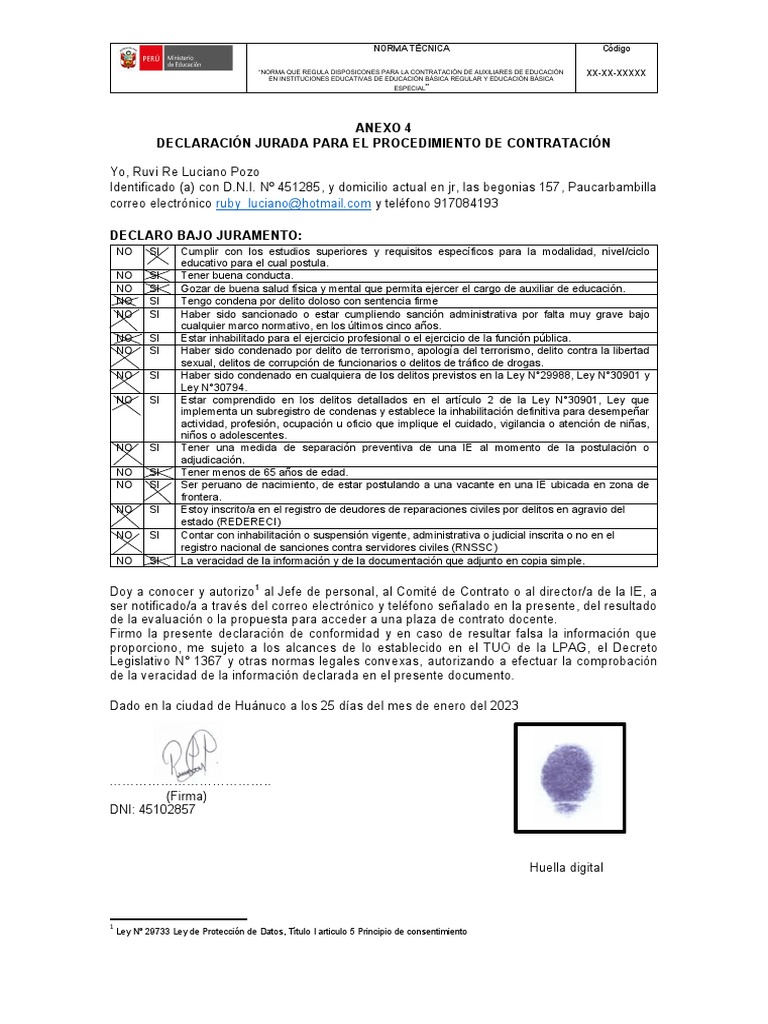 Anexos para Ugel | PDF