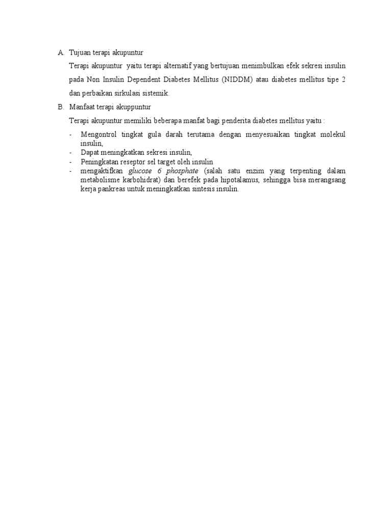 Tujuan Terapi Akupuntur | PDF