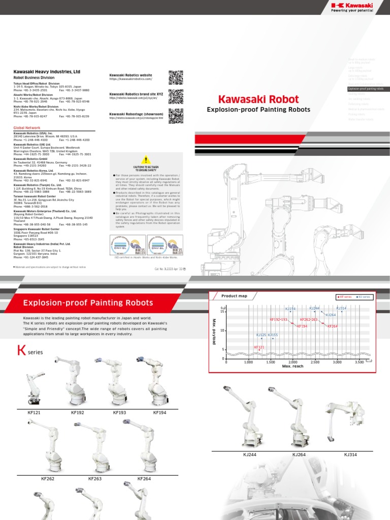 Kawasaki Robot: Explosion-Proof Painting Robots | PDF | Mechanical ...