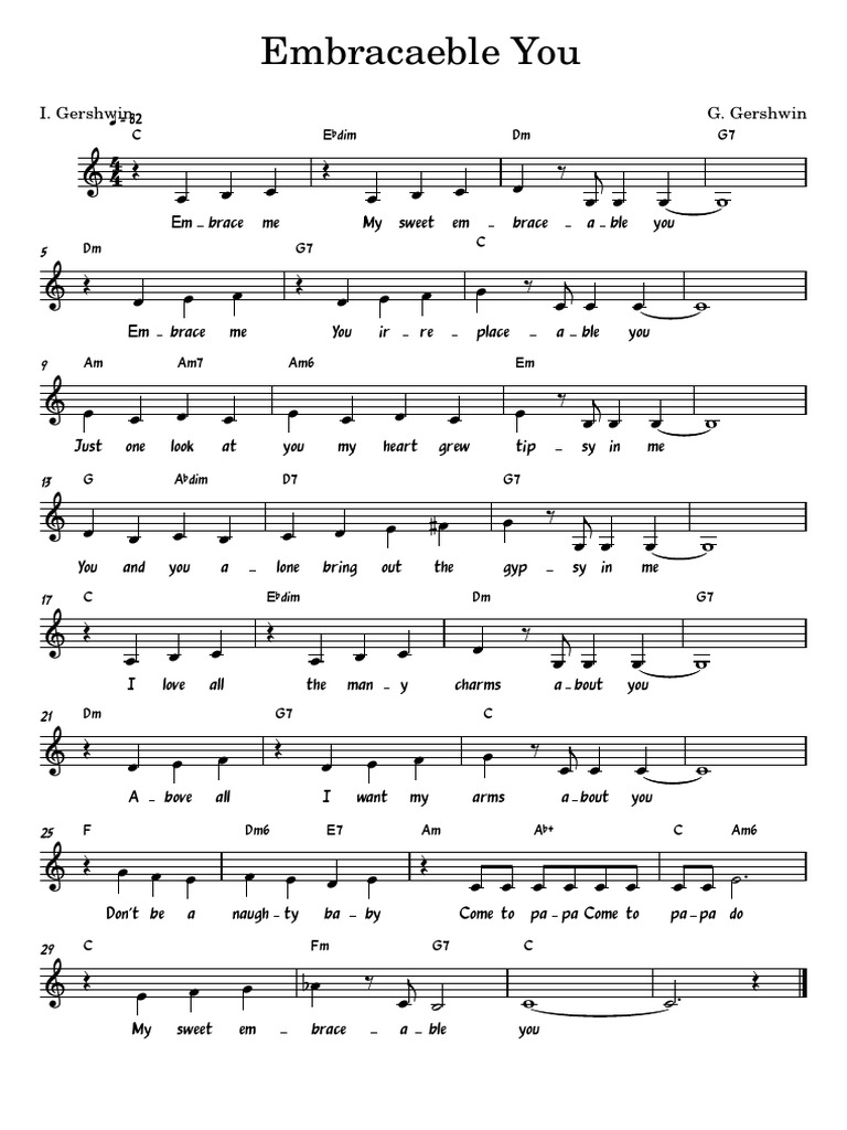 Embraceable You | PDF