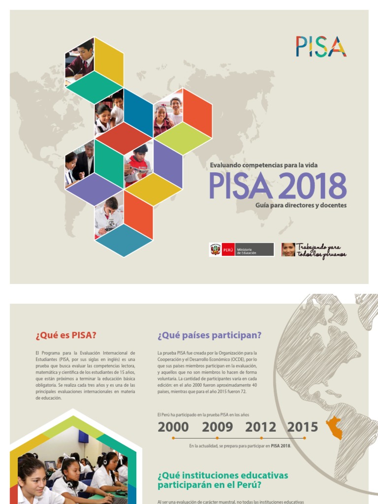 Folleto Pisa 2018 | PDF | Programa para la Evaluación Internacional de ...