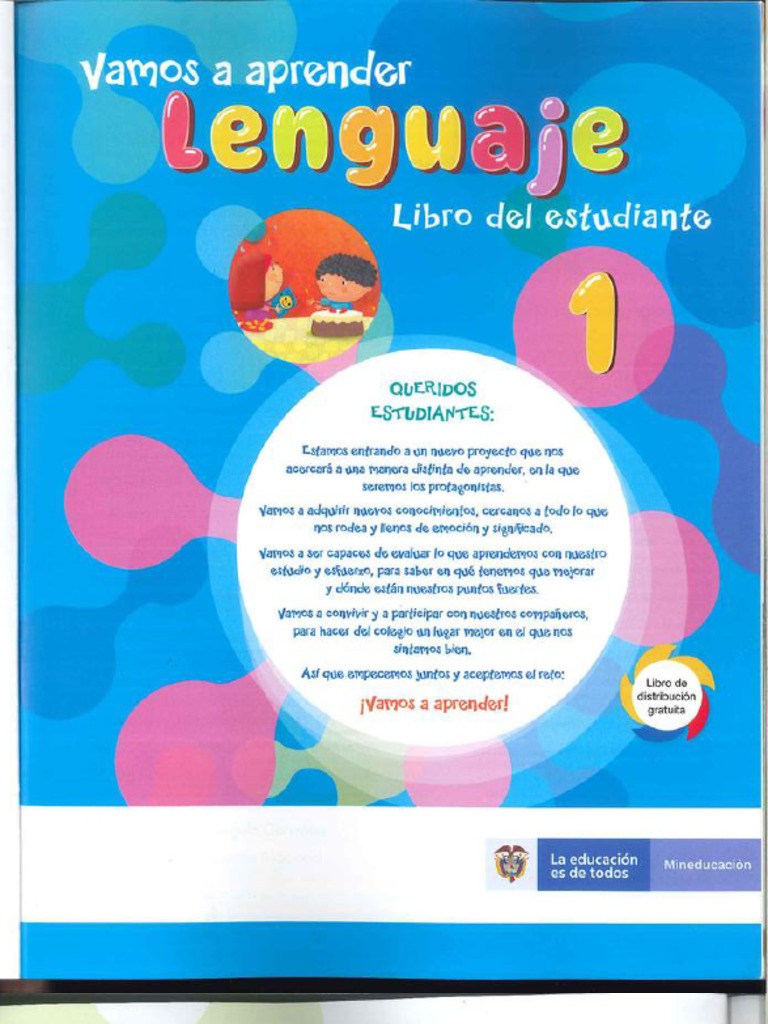 Vamos A Aprender Lenguaje 1 Libro Estudiante | PDF