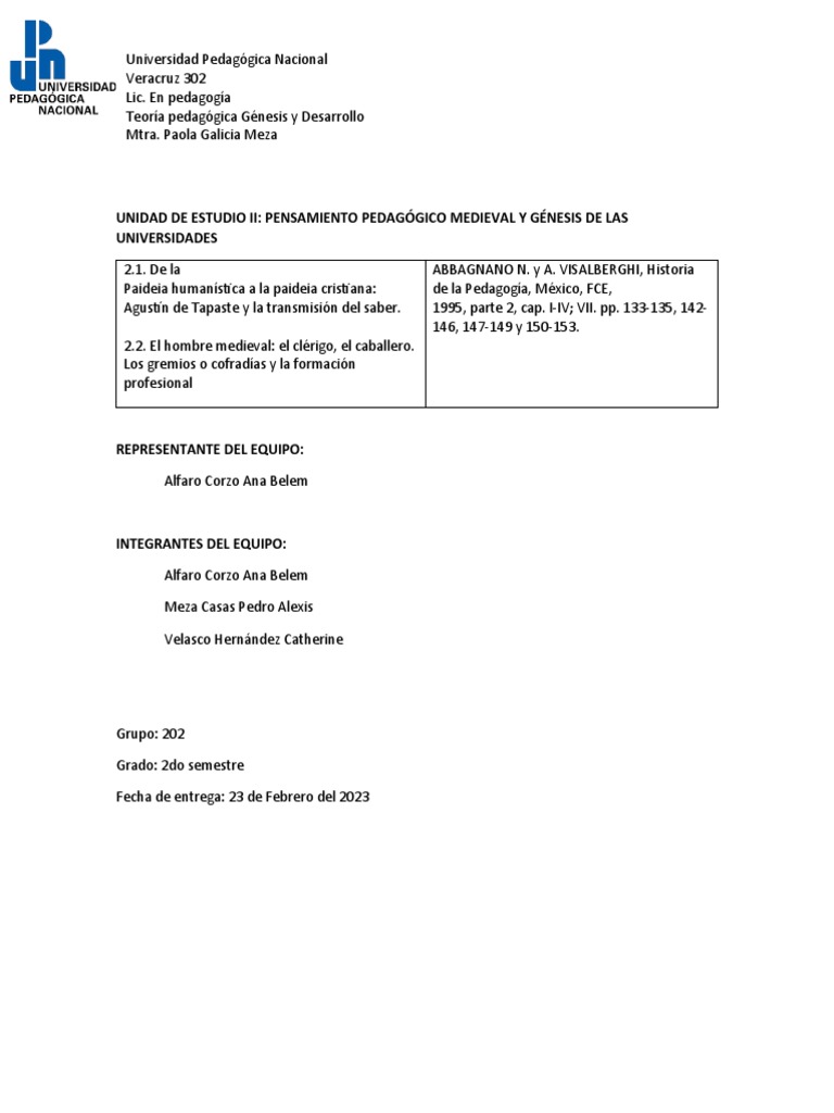 Unidad de Estudio Ii | PDF