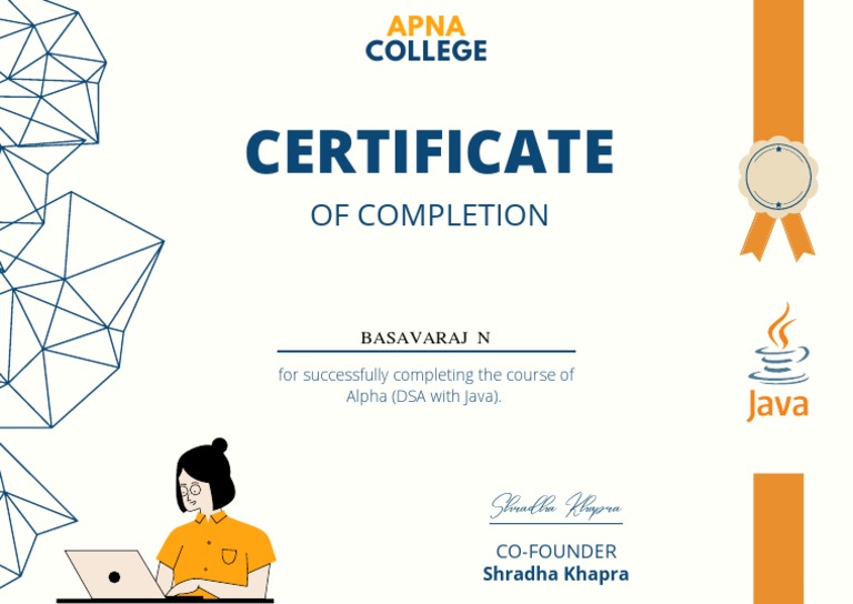 Certificate Placement Course Java Alpha 6386f5566d2018826b07c340 Pdf