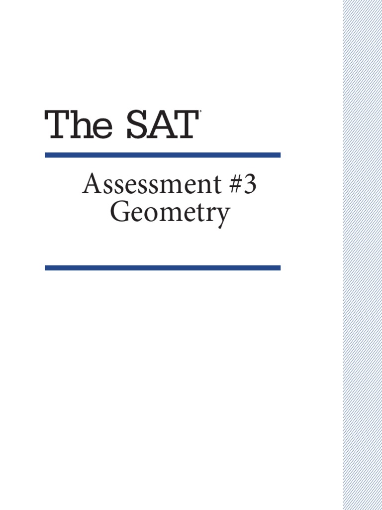 SAT Assessment #3 Geometry | PDF