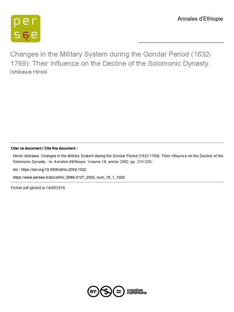 Gonderian Period | PDF | Ethiopia