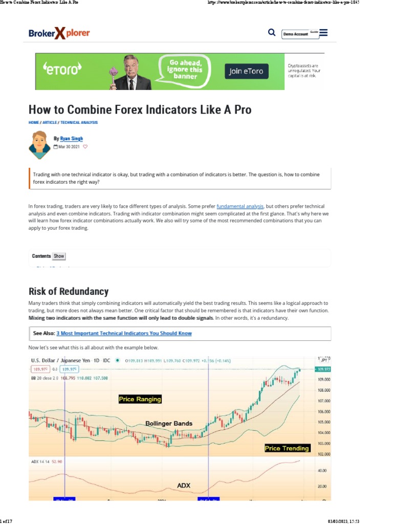 Combining Forex Indicators Effectively | PDF | Private Sector ...