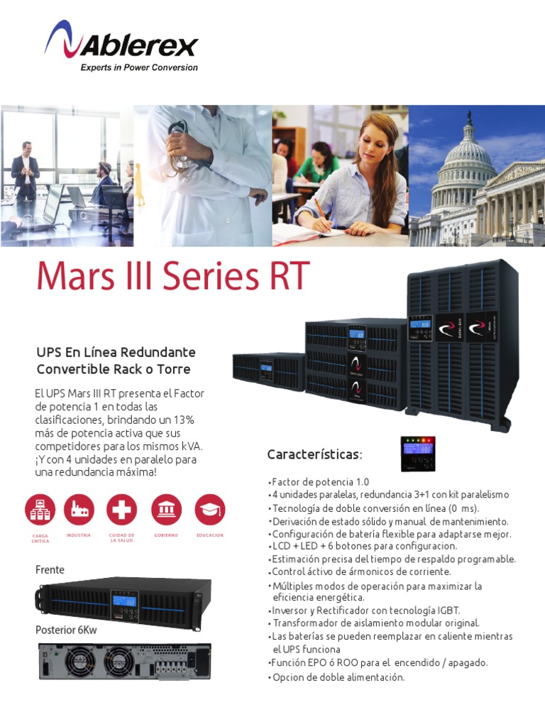 Ablerex UPS Mars III Series Overview | PDF | Quantity | Computer ...