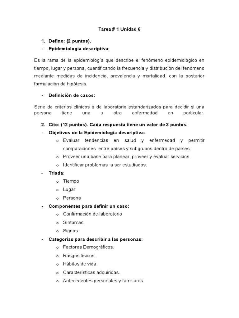 Tarea 1 Unidad 6 | PDF