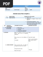 Detailed Lesson Plan ADJECTIVES | PDF | Adjective | Noun