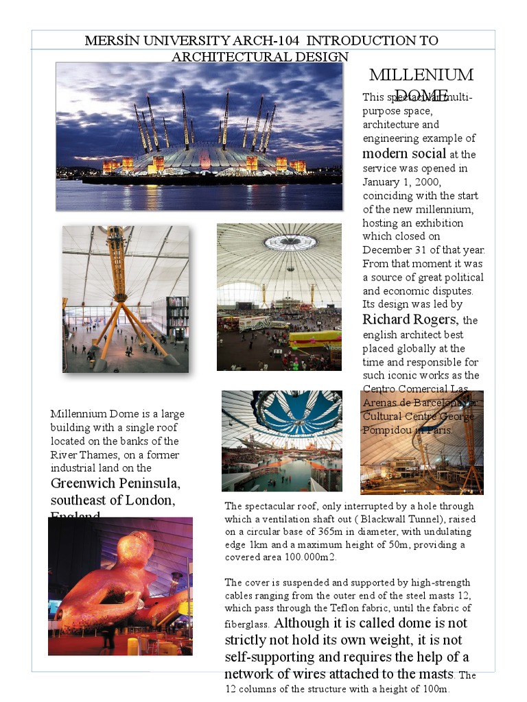 Millenium Dome | PDF | Building Engineering | Architectural Design