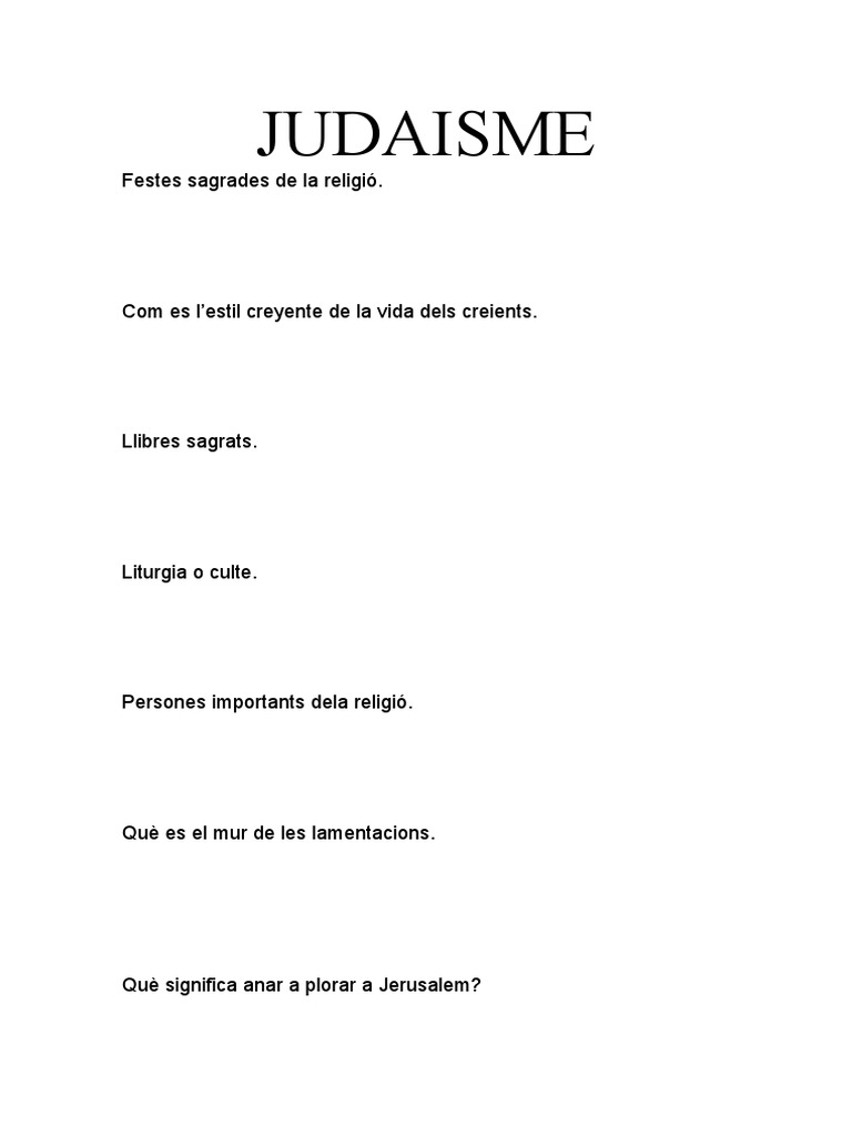 2 Part Judaisme | PDF
