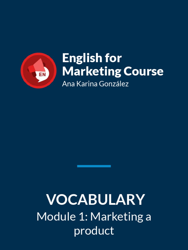 Marketing English Course Overview | PDF | Persuasion | Brainstorming