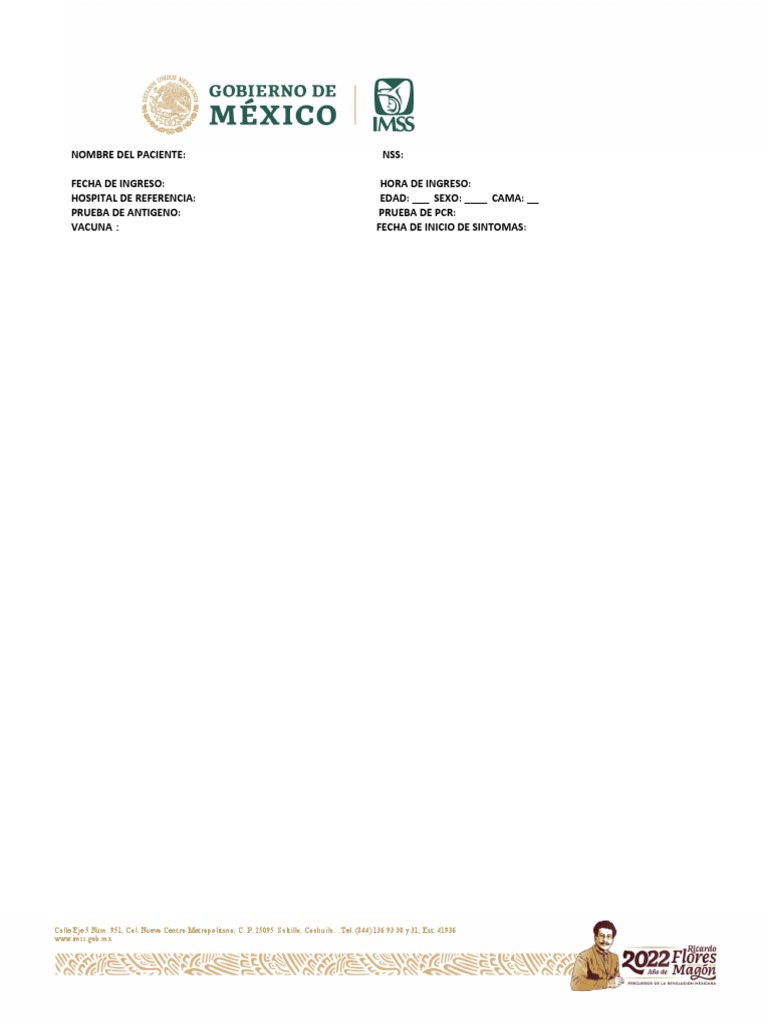 Formato Nota Medica 2022 Membretado | PDF