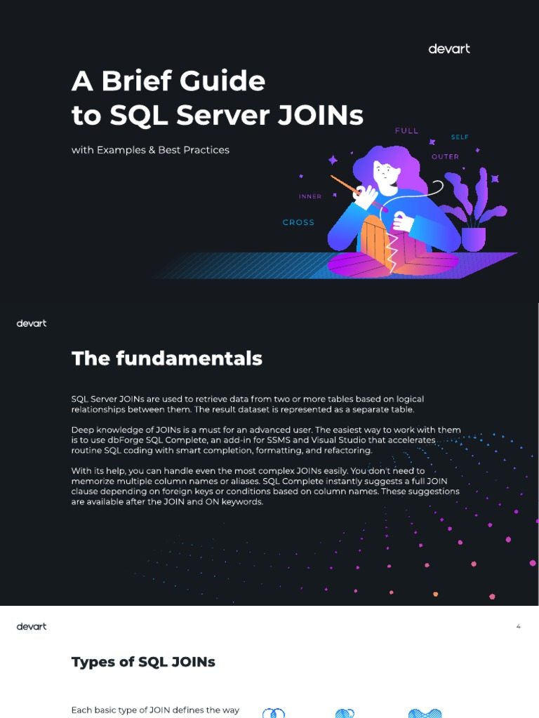 A Brief Guide To SQL Server JOINs | PDF | Information Technology Management | Software Engineering