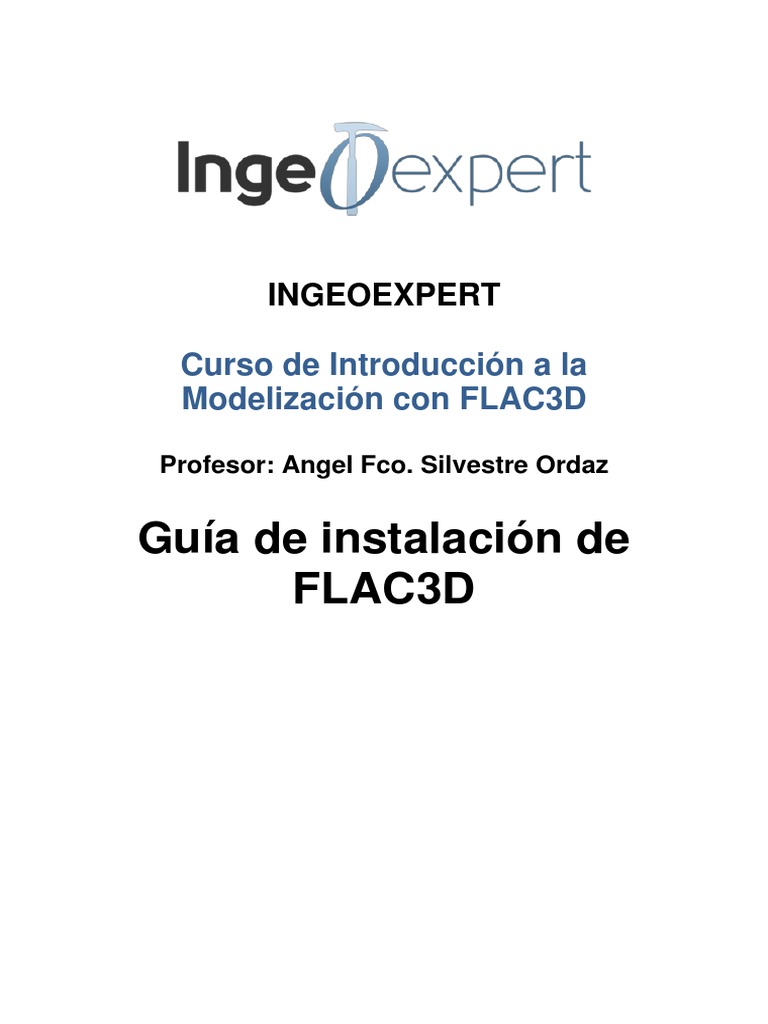 Guia Instalacion FLAC3D | PDF | Software | Red mundial