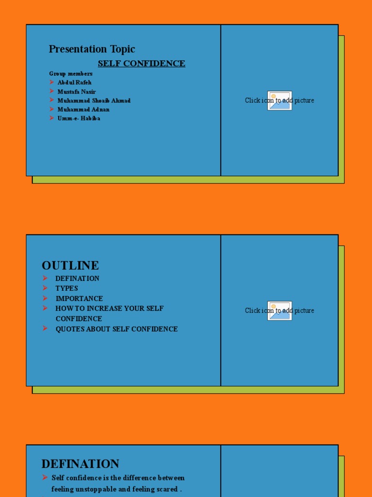 Self Confidence Presentation: 5 Ways to Boost Yours | PDF | Electronic ...