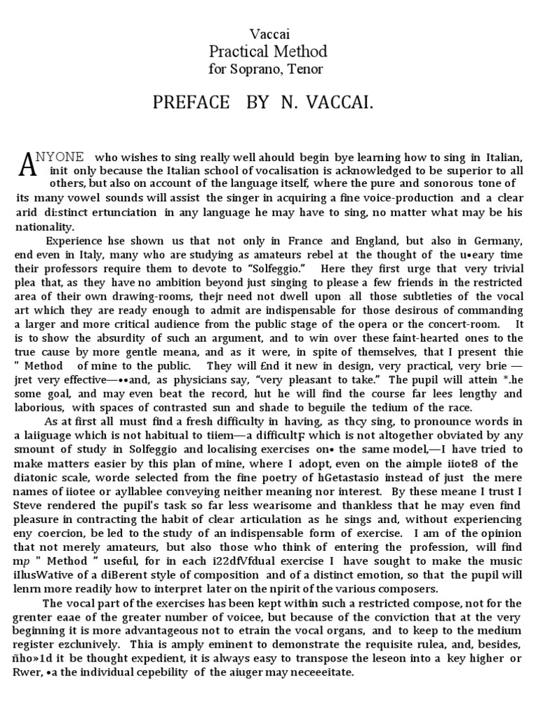 PDF Vaccai Meacutetodo Vocal Praacutetico para Soprano e Tenor Cvs ...