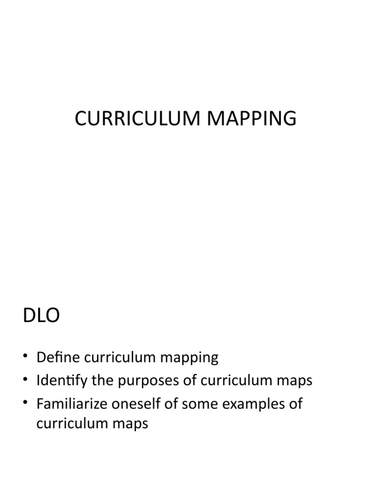 Curriculum Mapping Pdf Curriculum Teachers