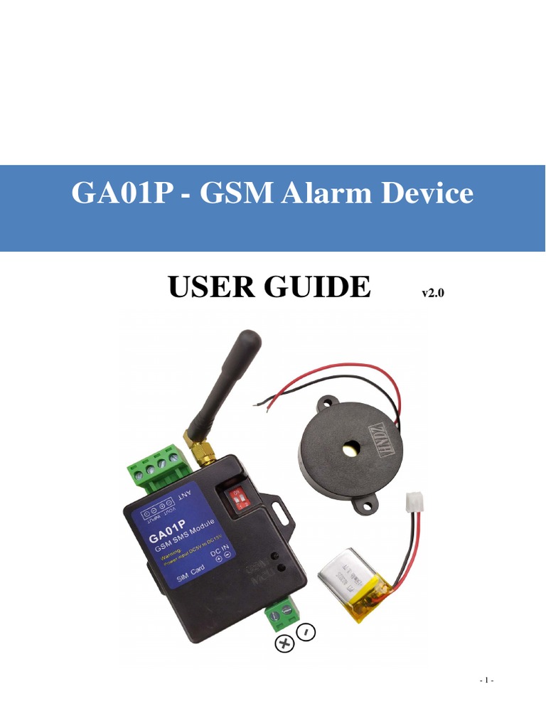 A Guide to Configuring and Using the GA01P GSM Alarm Device | PDF ...