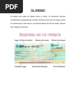Ejemplo de Cheque Simple | PDF | Cheque | Bancos