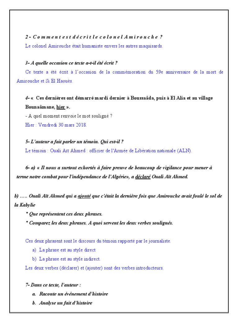 Evaluation 3as | PDF | Algérie
