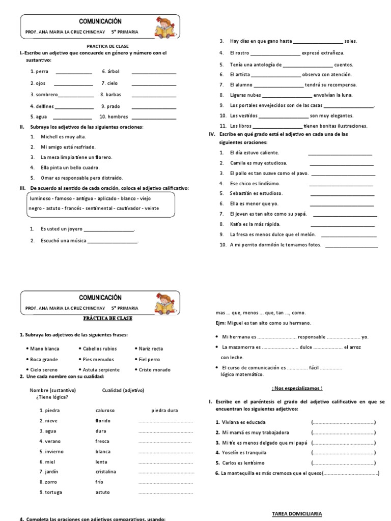 ADJETIVO | Descargar gratis PDF | Adjetivo