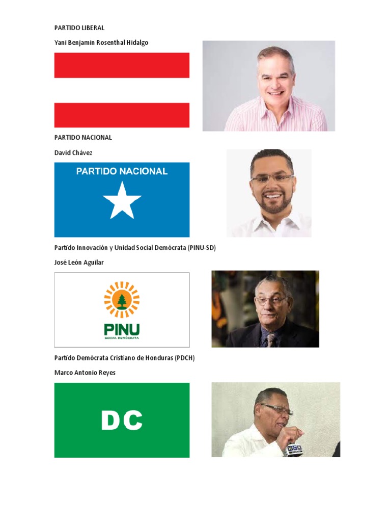 Partidos Politicos Con Su Presidente | PDF