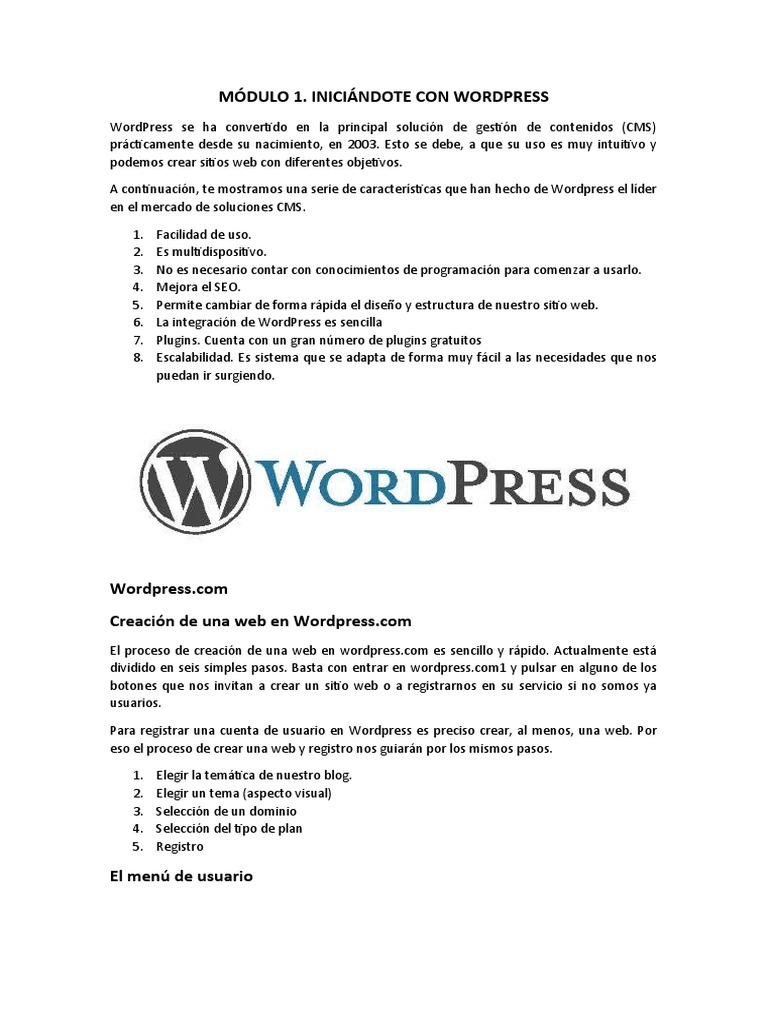 Wordpress | PDF | Word Press | Página web