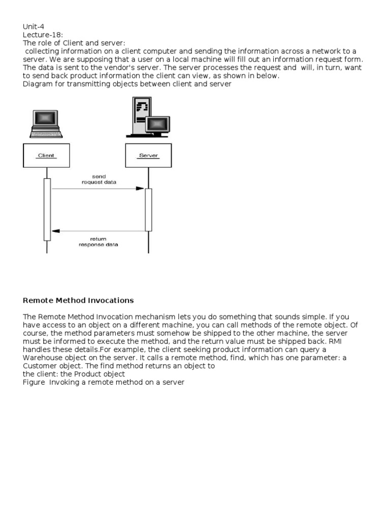 Unit Edit Pdf Common Object Request Broker Architecture Soap
