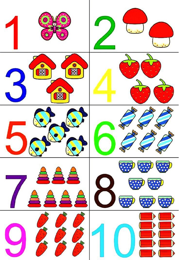 Números Del 1 Al 10 | PDF