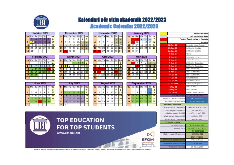 Academic Calendar 2022-2023 (2) | PDF
