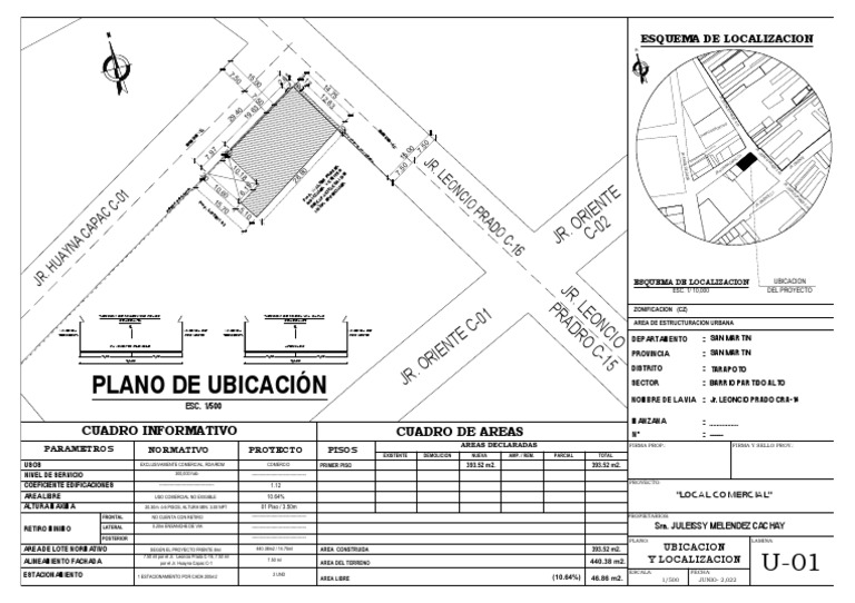 Plano de Ubicación - Licencia | PDF