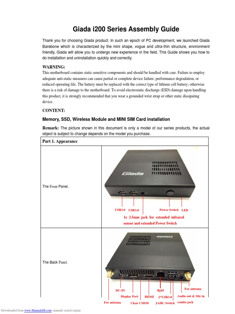 I200 Series | PDF | Electrostatic Discharge | Solid State Drive