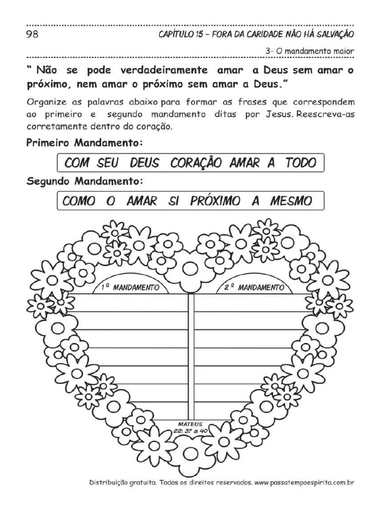 Atividade - Amar o Próximo Como A Si Mesmo | PDF Atividade - Amar o Próximo Como A Si Mesmo | PDF