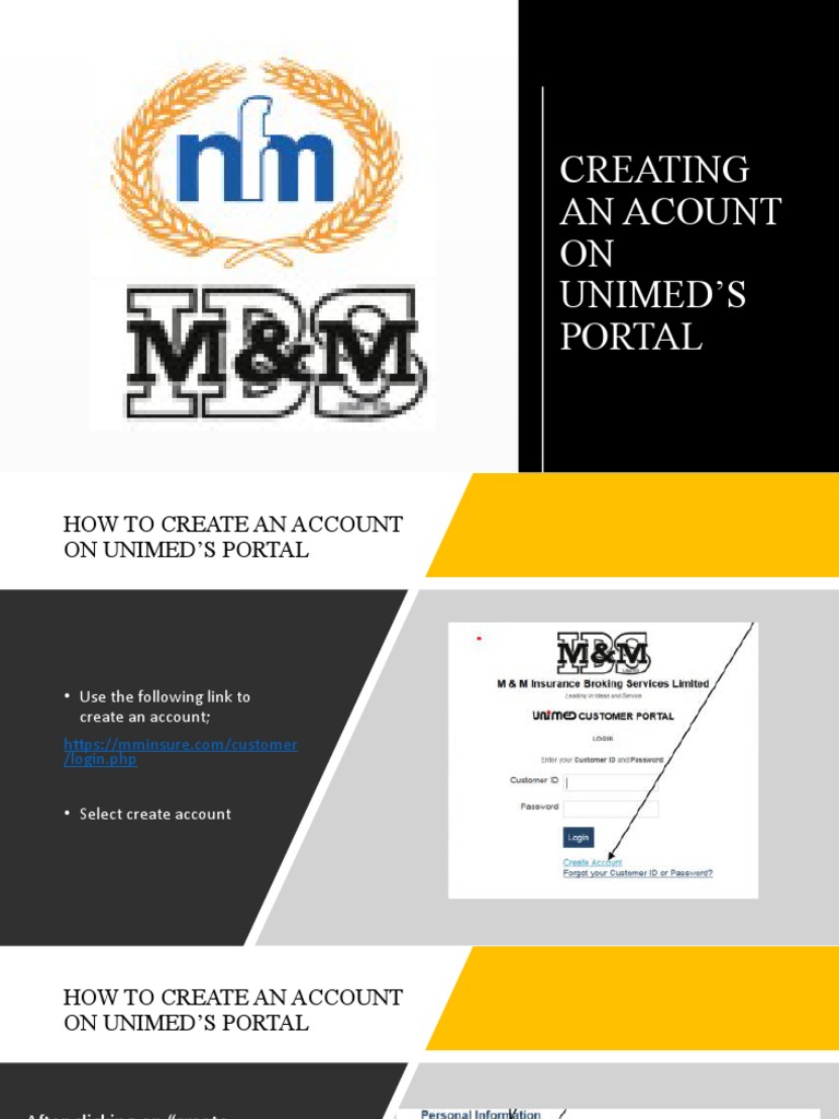 Unimed Portal Account Setup Guide | PDF | Password | Login