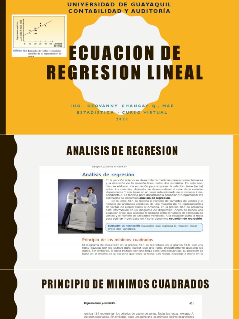 Analisis de Regresion | PDF | Regresión lineal | Física Aplicada e Interdisciplinaria