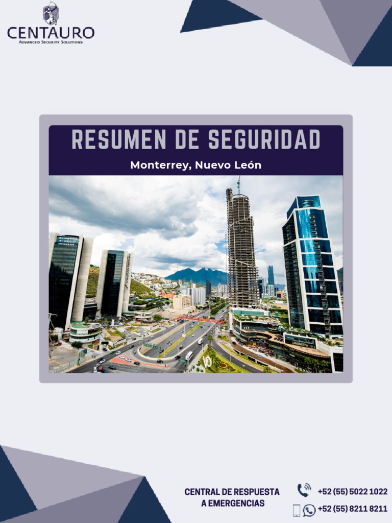 Resumen de Seguridad Monterrey | PDF | Estación de servicio | Industrias de servicio