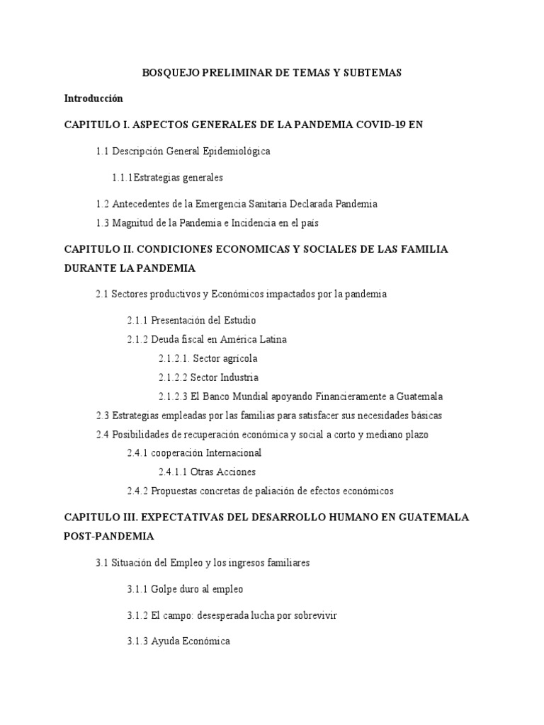 Bosquejo Preliminar y Estimacion de Recursos | PDF | Guatemala | Economias