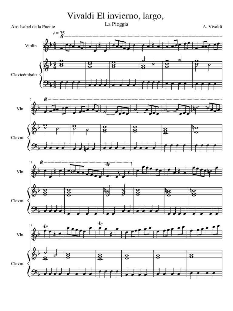 Vivaldi El Invierno Largo | PDF
