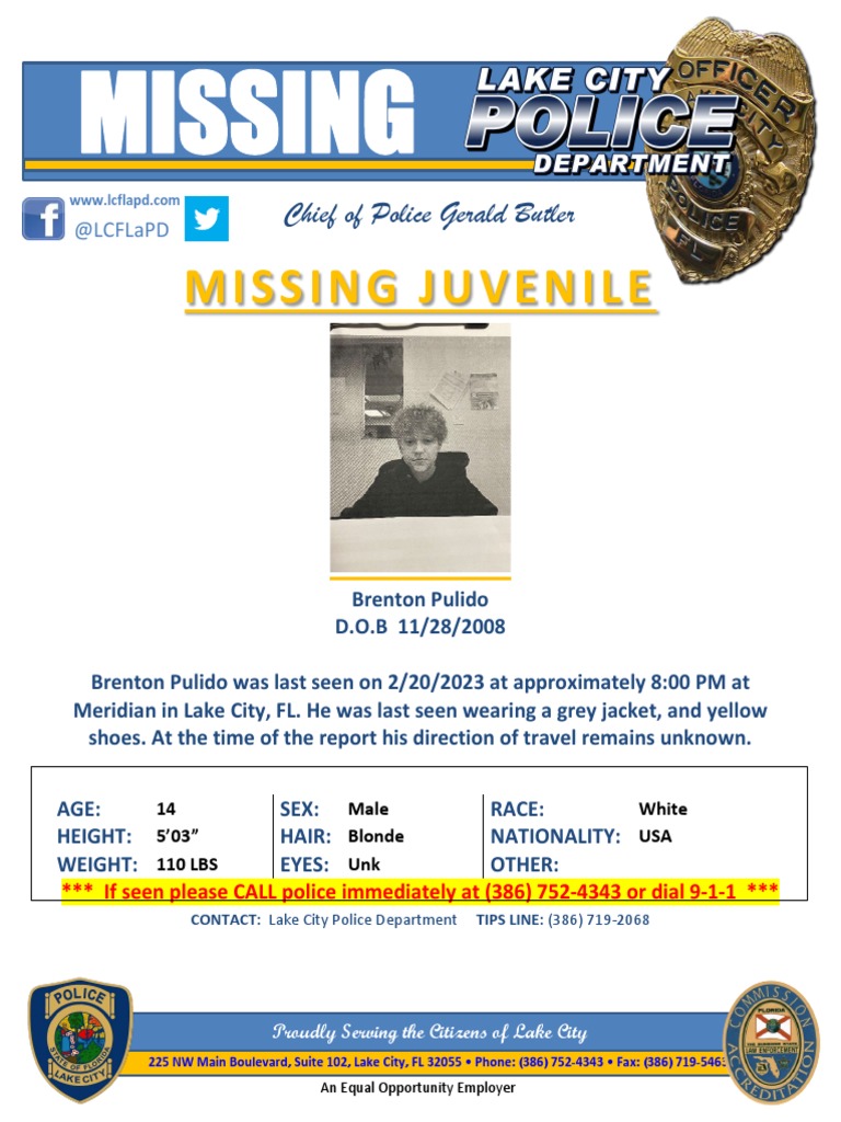 Missing Person - Cowart Garret Cole Pulido | PDF | Fashion